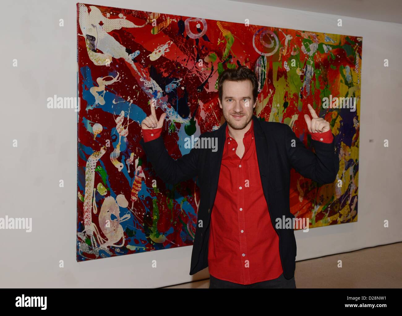 Berlin, Germany. 15th January 2013. Artist Christian Awe attends the ...