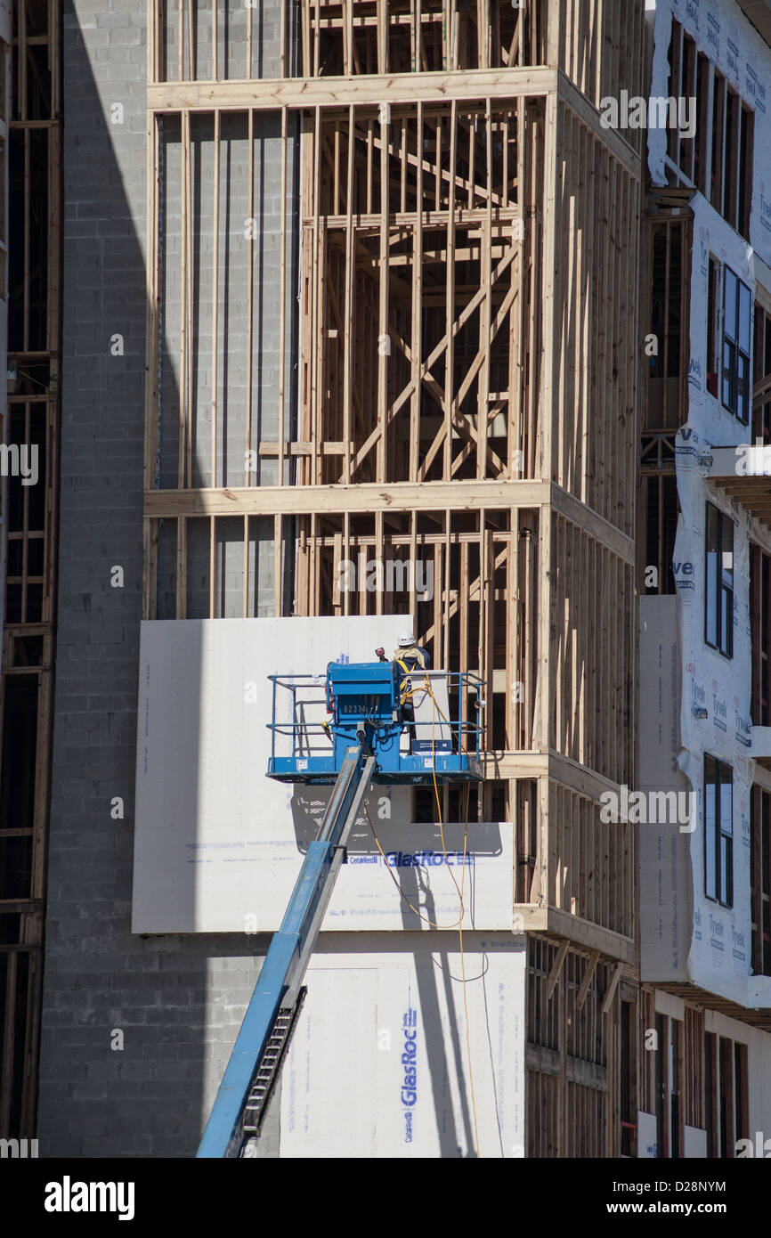 New construction apartment building complex hi-res stock photography ...