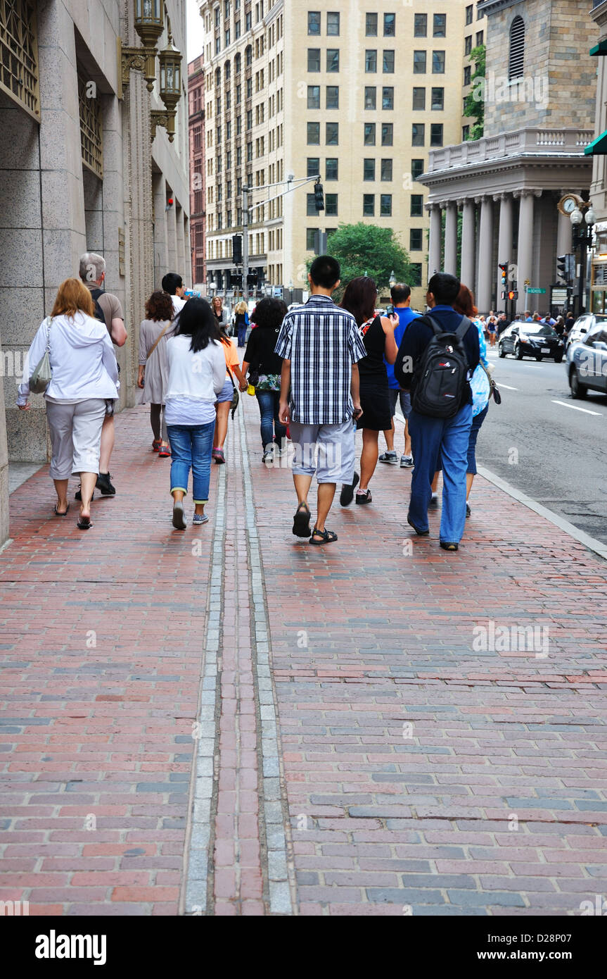 The Freedom Trail walking tour, Boston, Massachusetts, USA Stock Photo ...