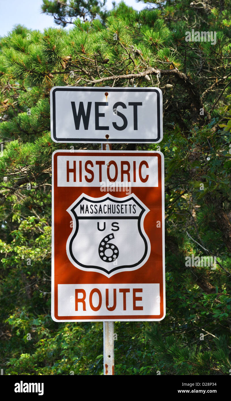 Historic Route 6 in Cape Cod, Massachusetts, USA Stock Photo - Alamy