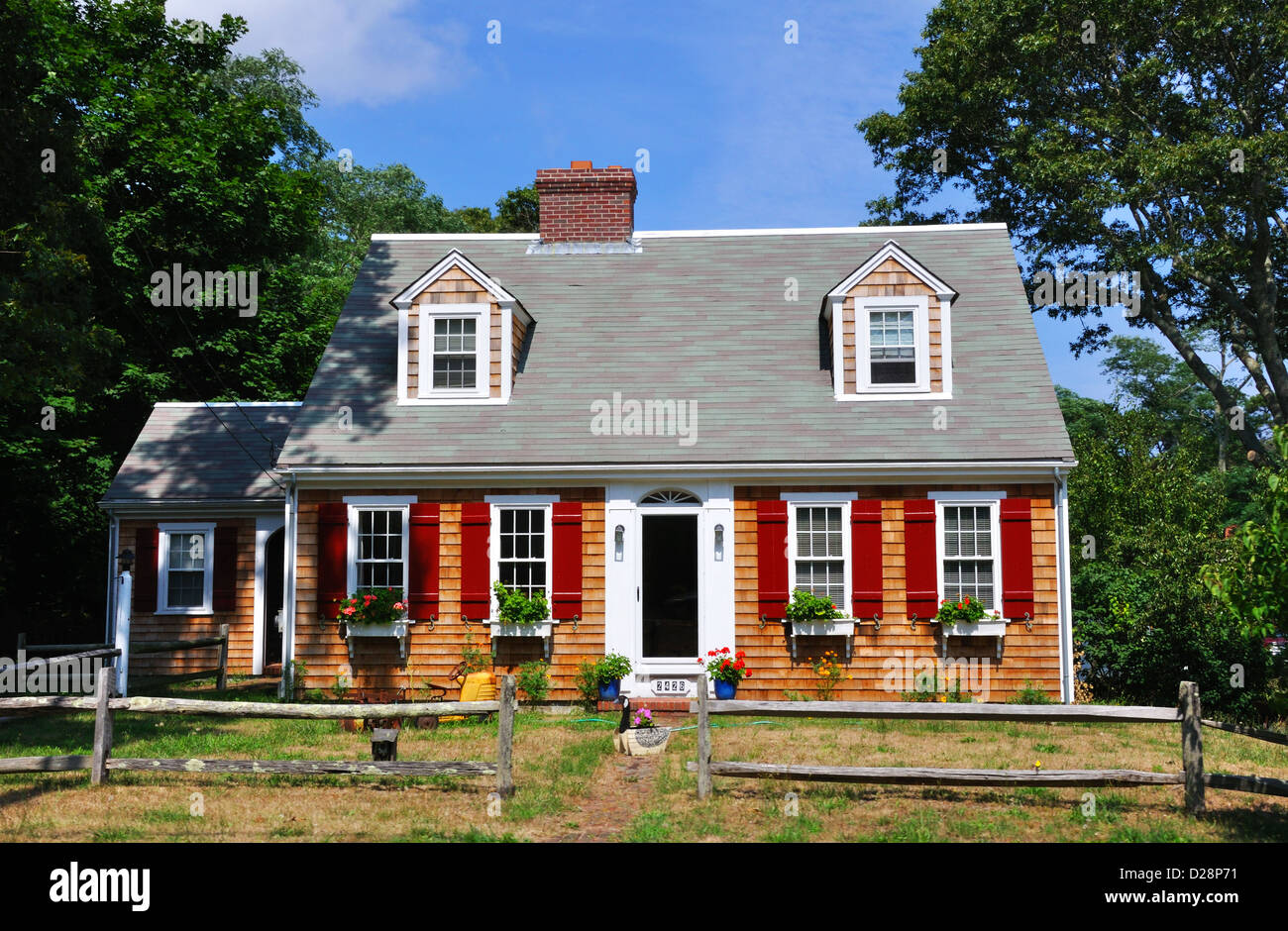 Cape Cod style house, Provincetown, Cape Cod, Massachusetts, USA Stock ...