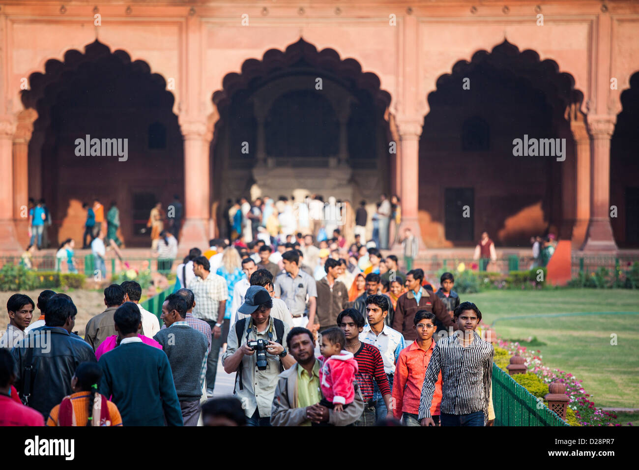 Inside the Red Fort, Delhi, India Stock Photo - Alamy