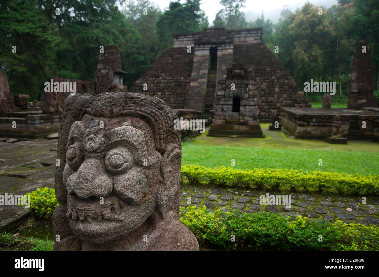Candi Sukuh, a Javanese Hindu temple located on the western slope of ...