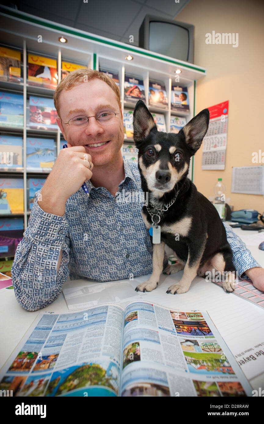 Berlin, Germany, Daniel Hauer, owner of travel agency SCHOEN REISEN ...