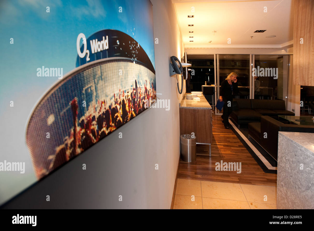 Berlin, Germany, the VIP area at the O2 World Arena Stock Photo - Alamy