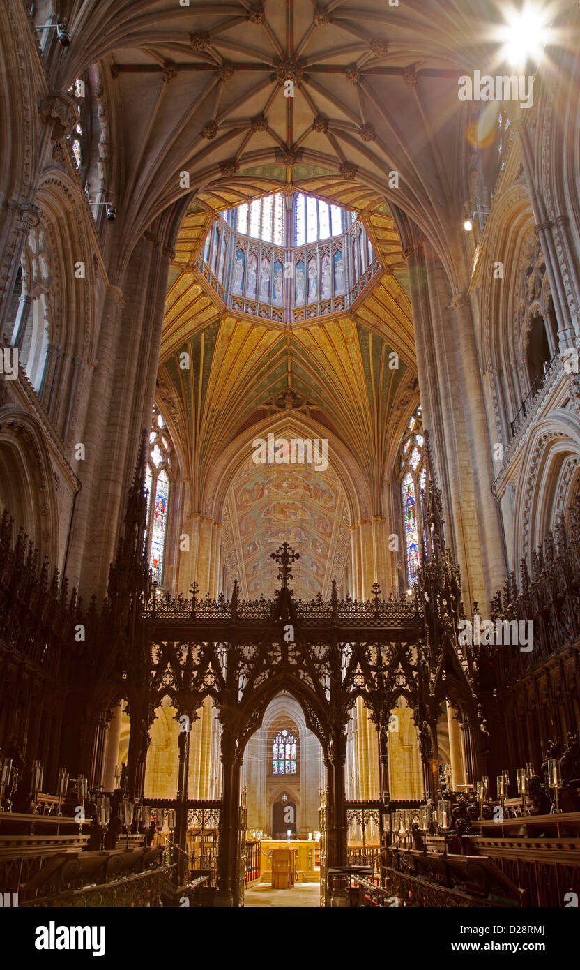 Ely Cathedral interior view Stock Photo - Alamy