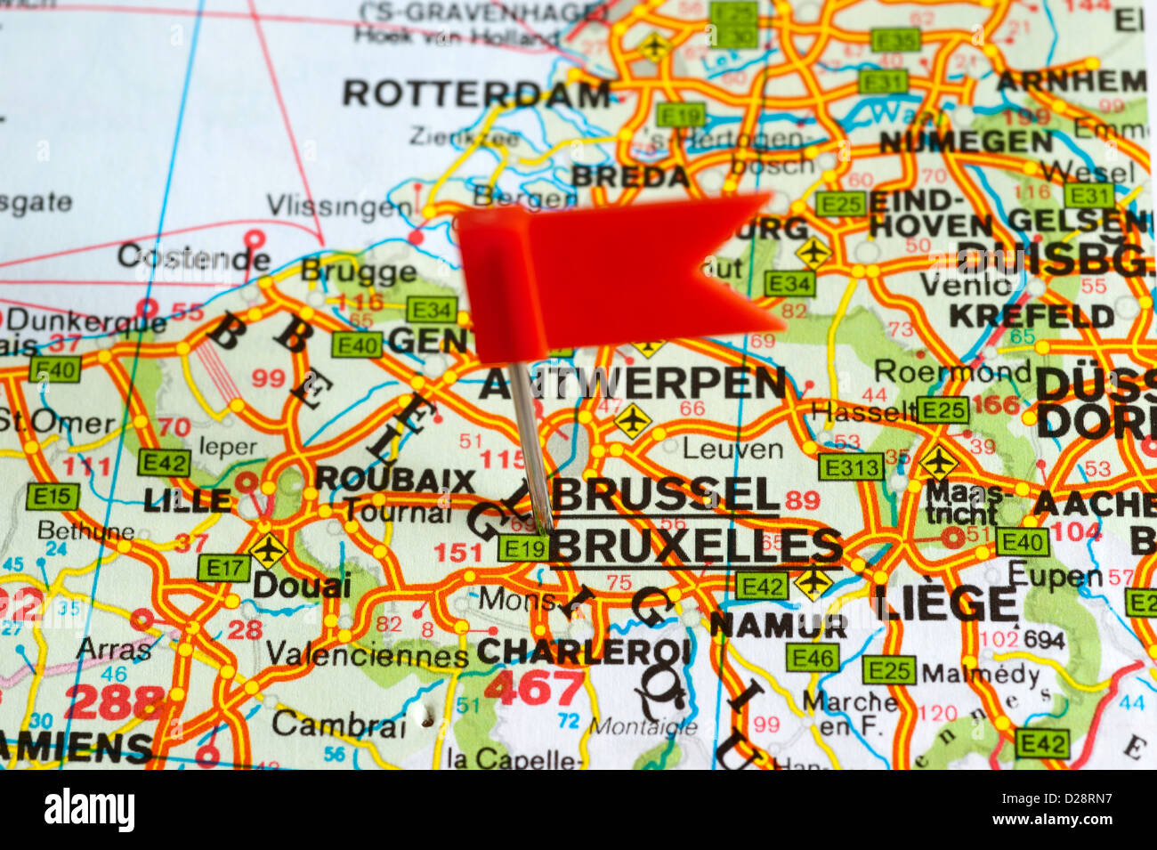 Berlin, Germany, to journeys to Brussels Stock Photo - Alamy