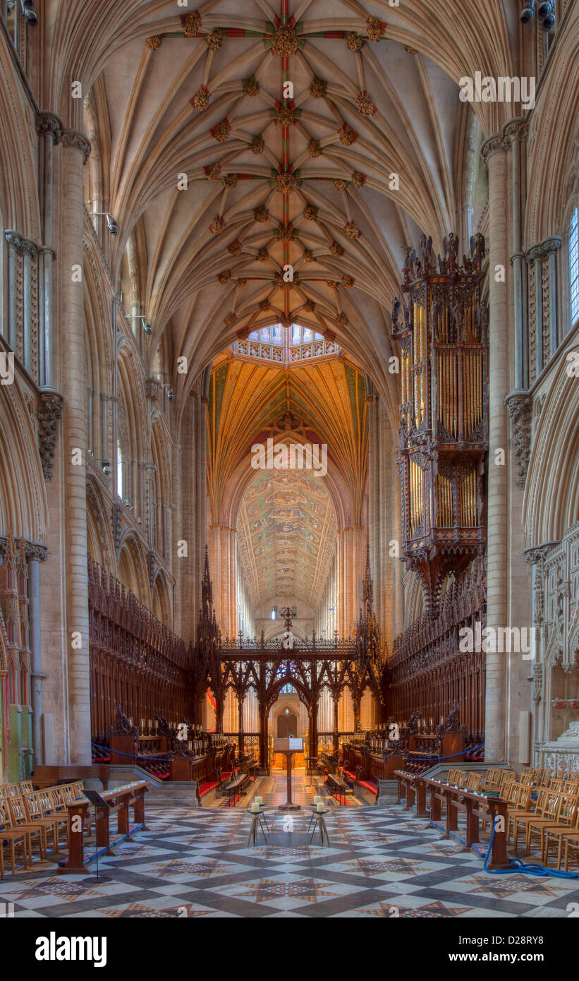 Ely Cathedral interior view Stock Photo - Alamy