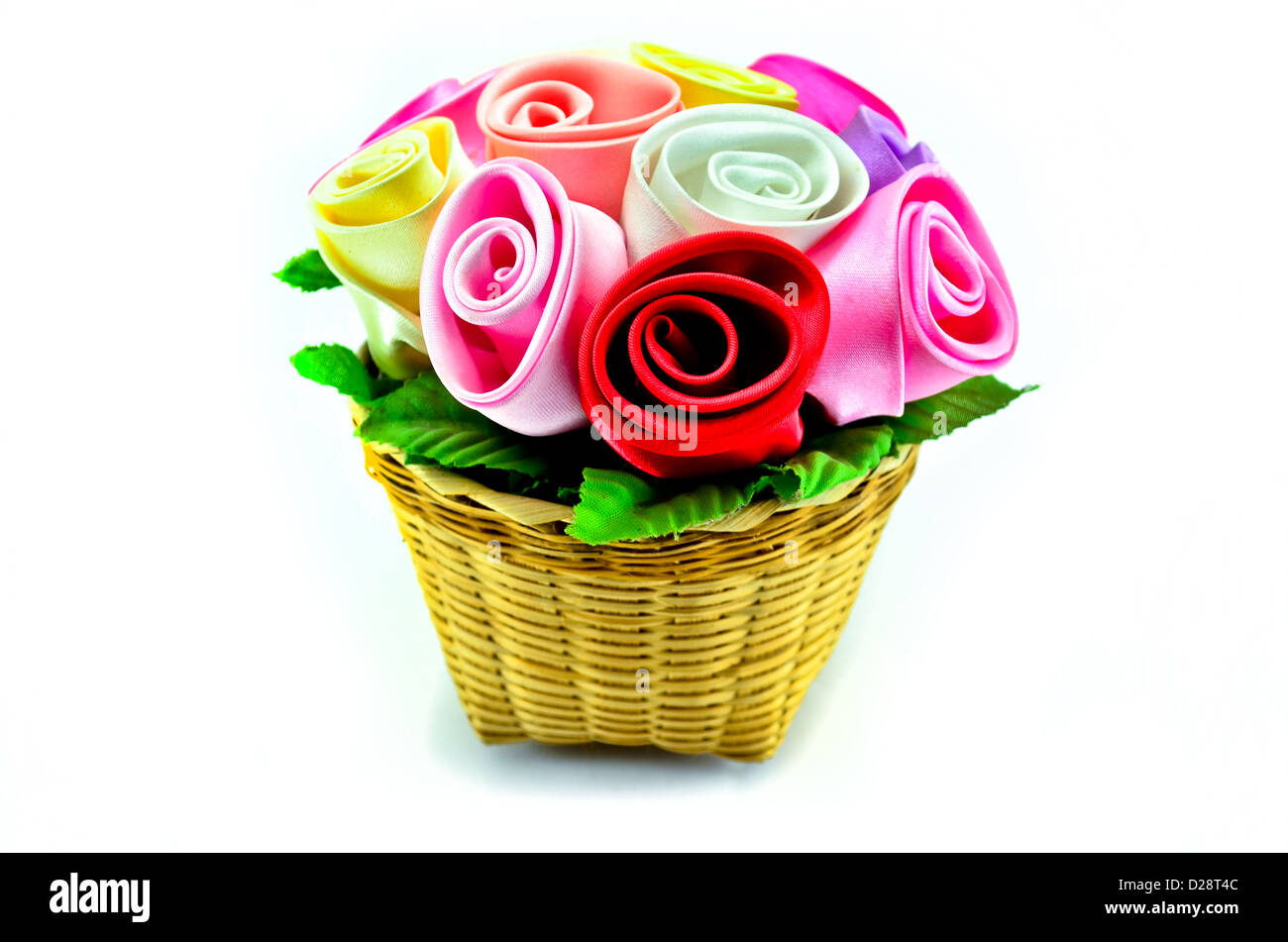 bouquet of colorful assorted roses gift card concept Stock Photo - Alamy