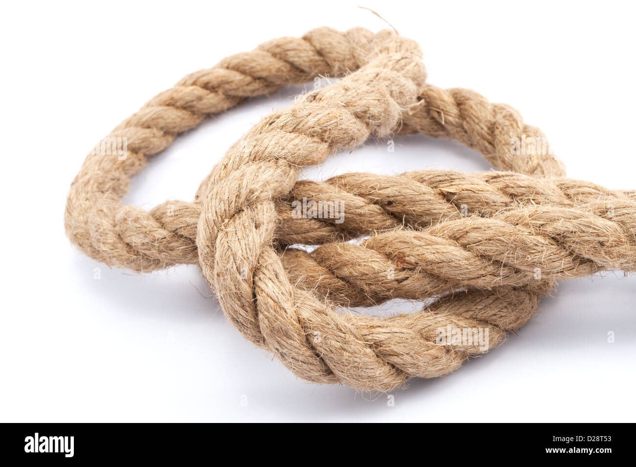 rope curve putting on white background Stock Photo - Alamy