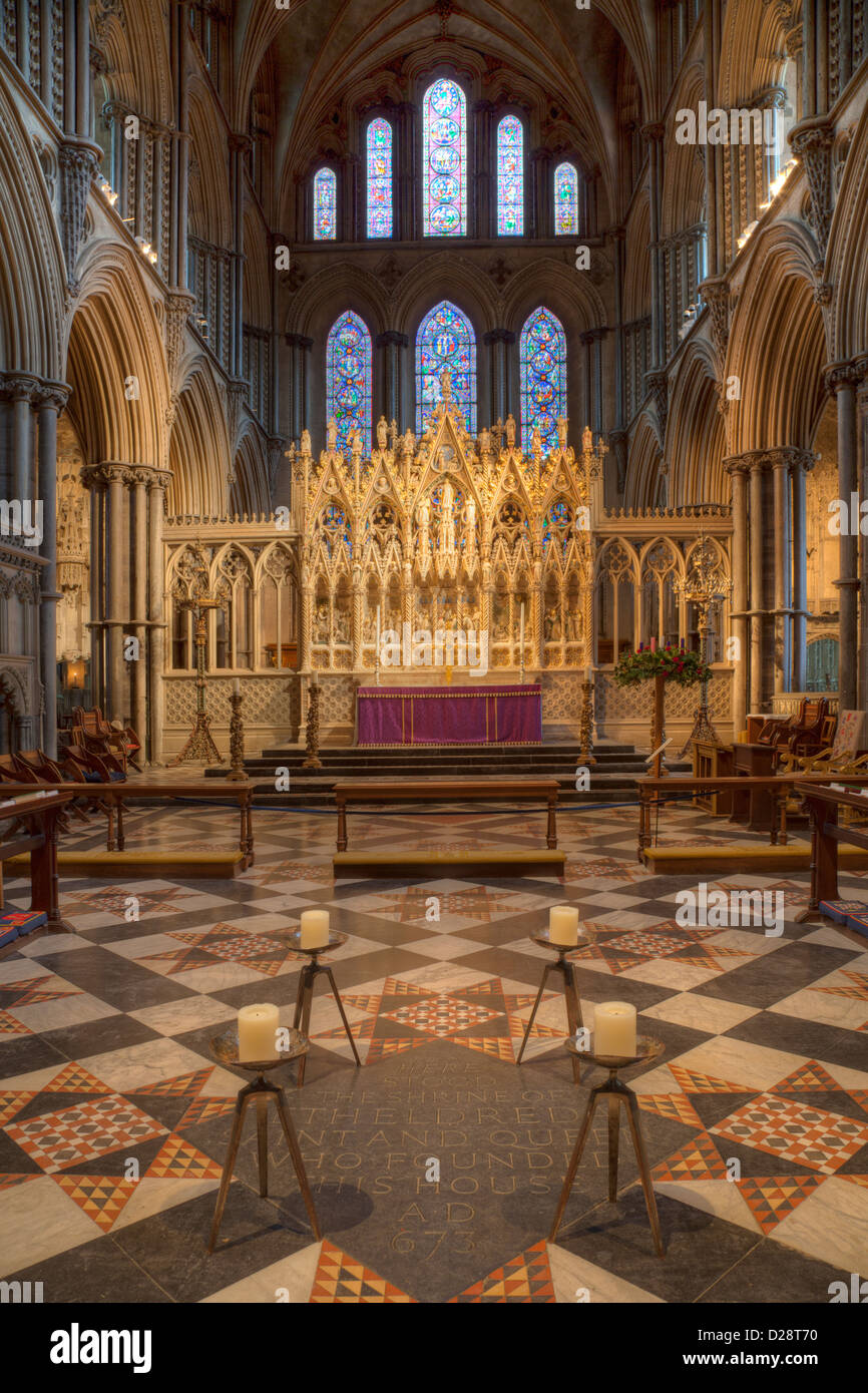 Ely Cathedral interior view Stock Photo - Alamy