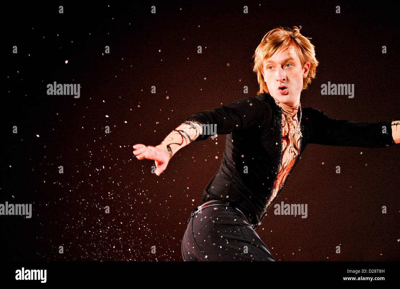 Figure skating action on ice Stock Photo - Alamy