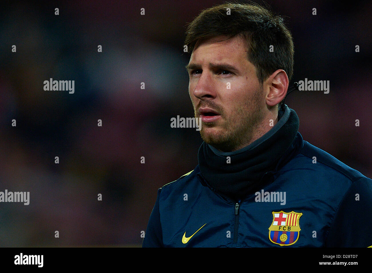 Barcelona, Spain. 16th January 2013. Lionel Messi (FC Barcelona ...