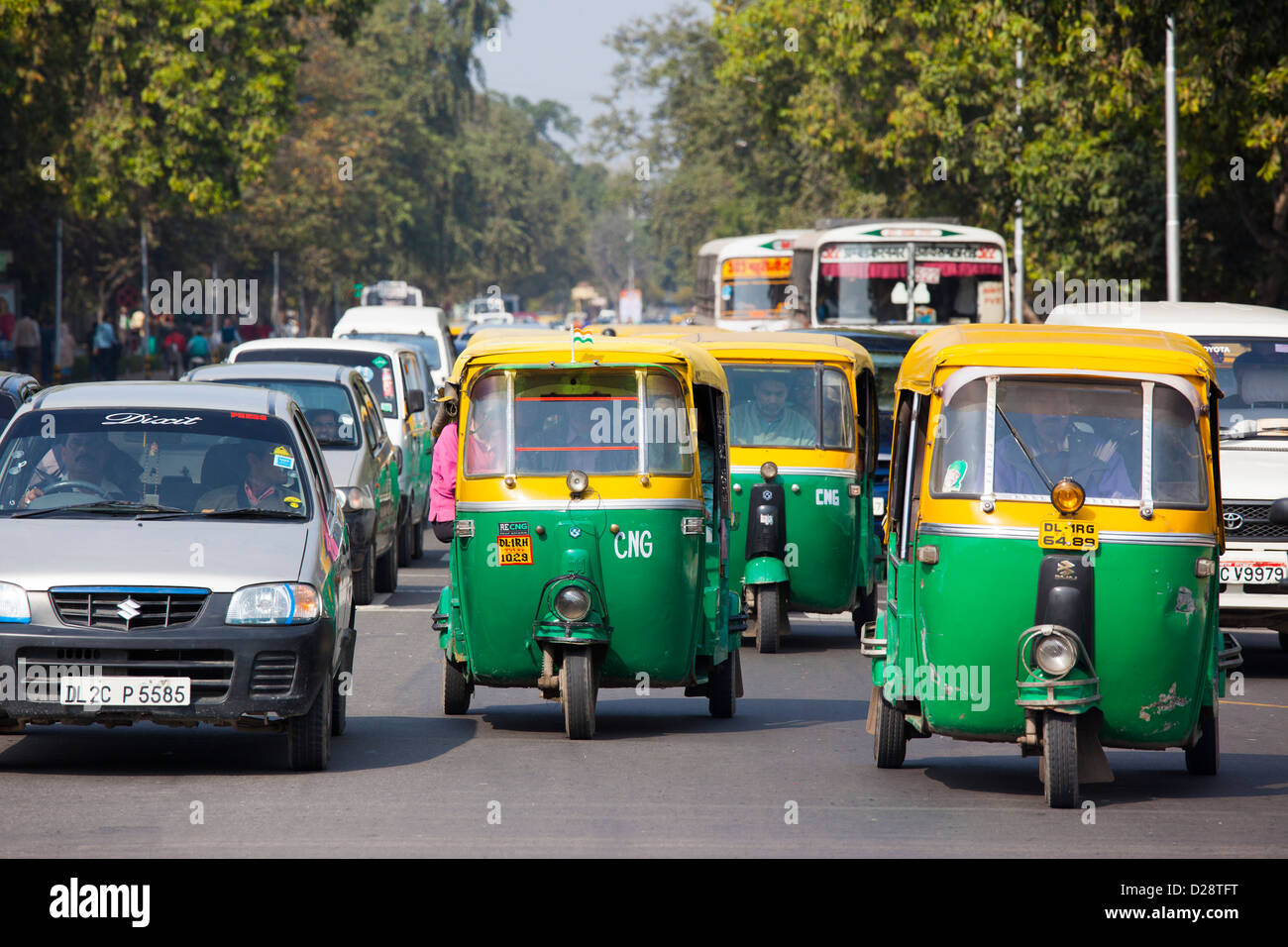 Auto rickshaw delhi hi-res stock photography and images - Alamy