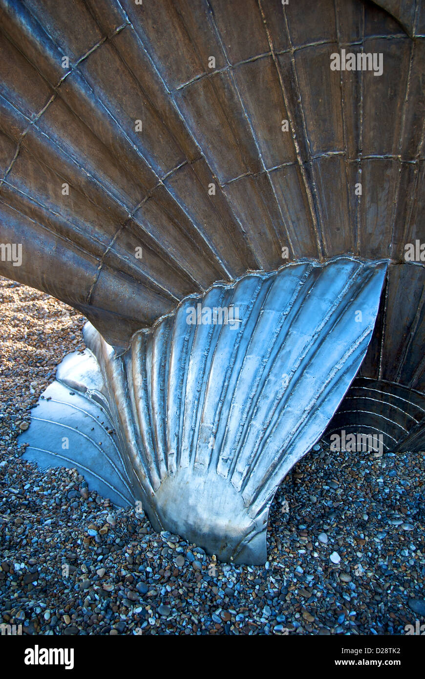 Aldeburgh Suffolk UK Beach Shell Sculpture Stock Photo - Alamy