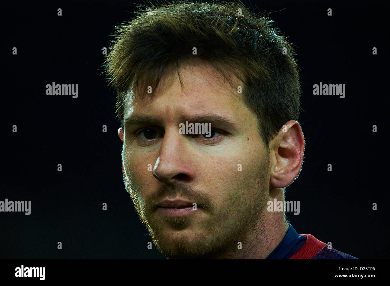 Barcelona, Spain. 16th January 2013. Lionel Messi (FC Barcelona ...