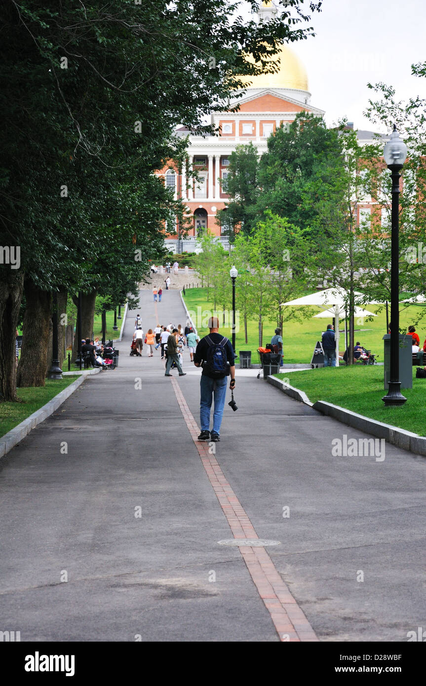 The Freedom Trail walking tour, Boston, Massachusetts, USA Stock Photo ...