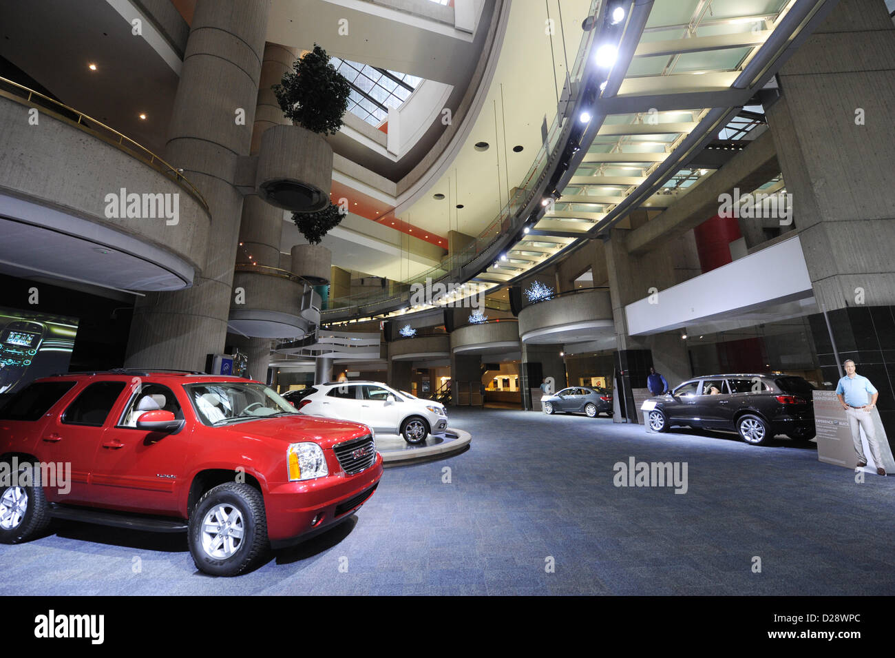 Various car models of US car giant General Motors (GM) are on display ...