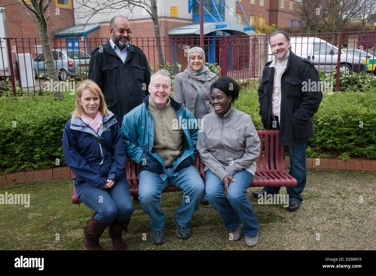 Group of people block of flats hi-res stock photography and images - Alamy