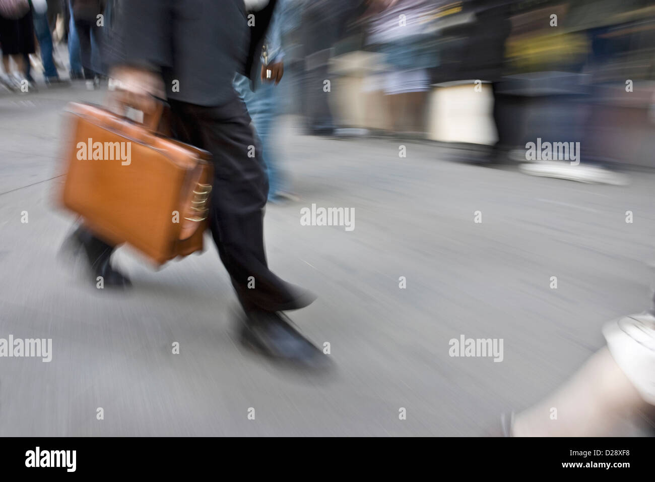 Business person rushing briefcase hi-res stock photography and images ...