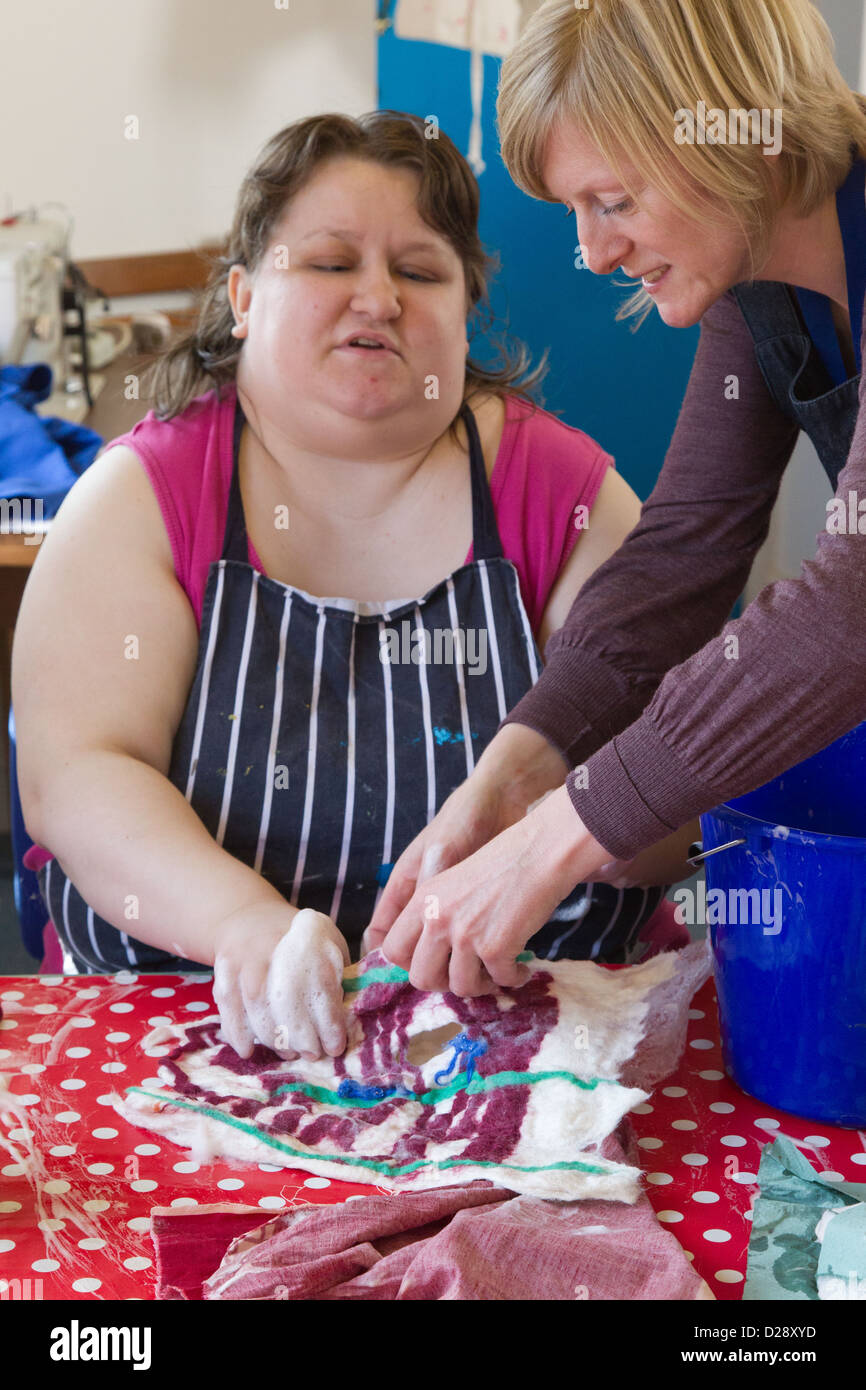 Felt making class for people with a visual impairment - feeling pocket ...