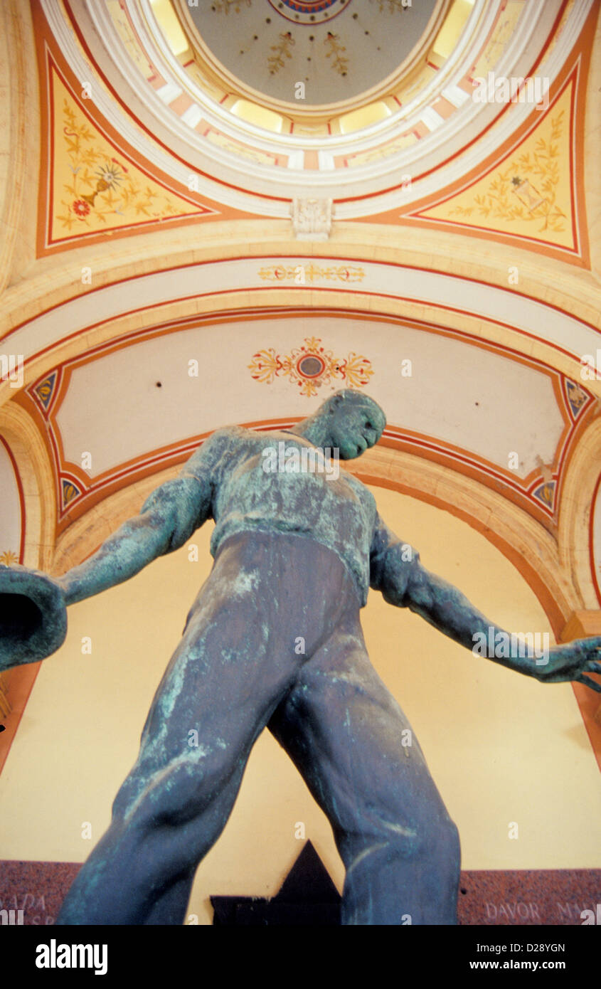 Croatia zagreb cemetery statue travel world croatia portrait black ...