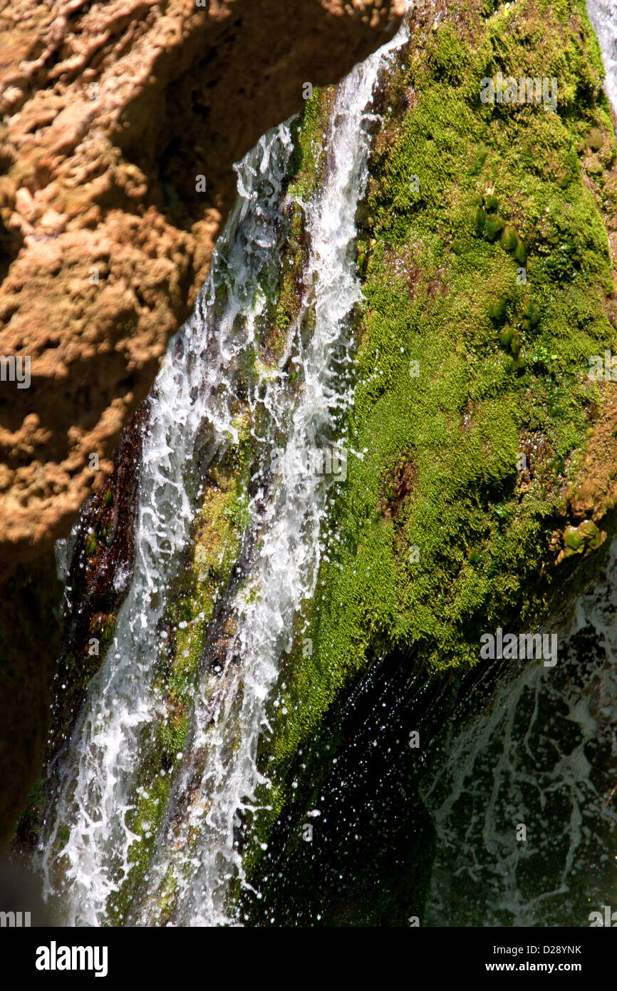 Waterfall during the spring season Stock Photo - Alamy