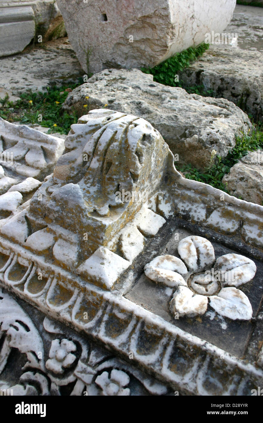 Tunisia, Carthage. Ancient Roman Wall Ruin Stock Photo - Alamy