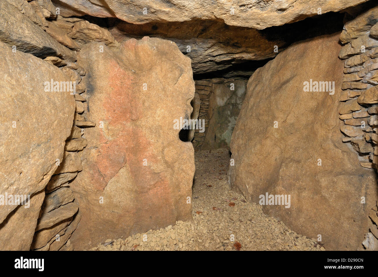 Hetty Pegler's Tump, Uley Long Barrow 3000BC View from inside second ...
