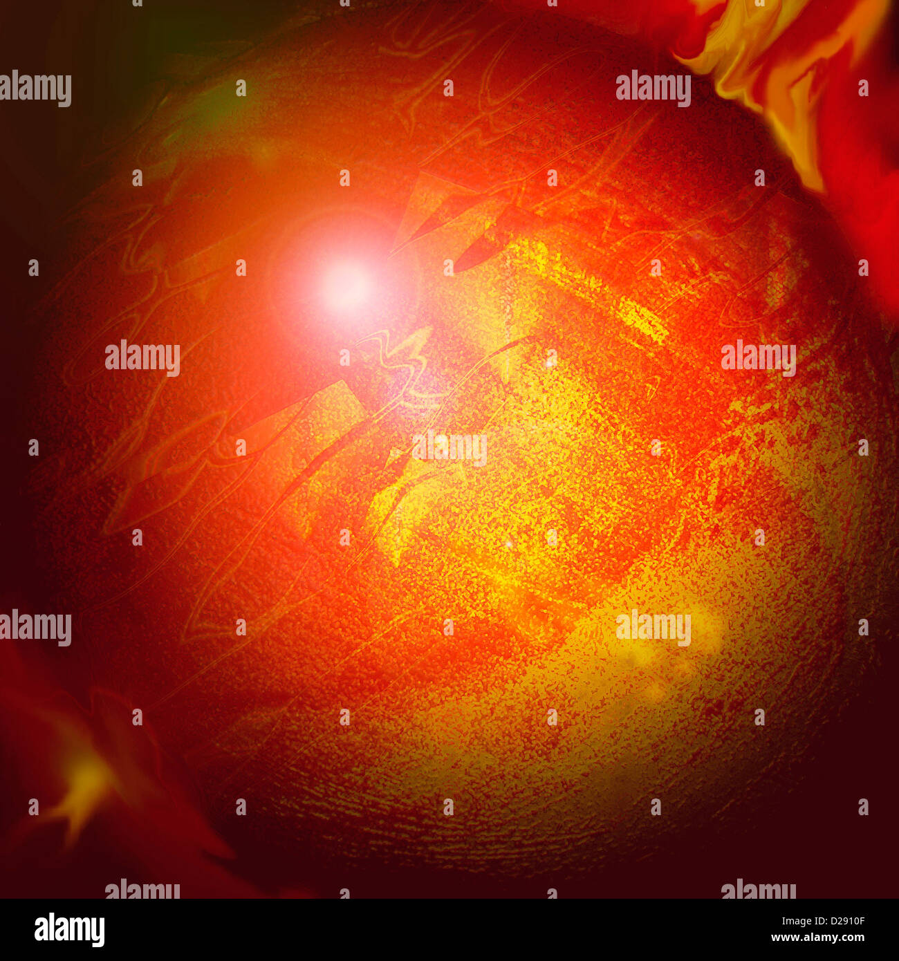 Artist's Rendition of Solar Surface Stock Photo - Alamy