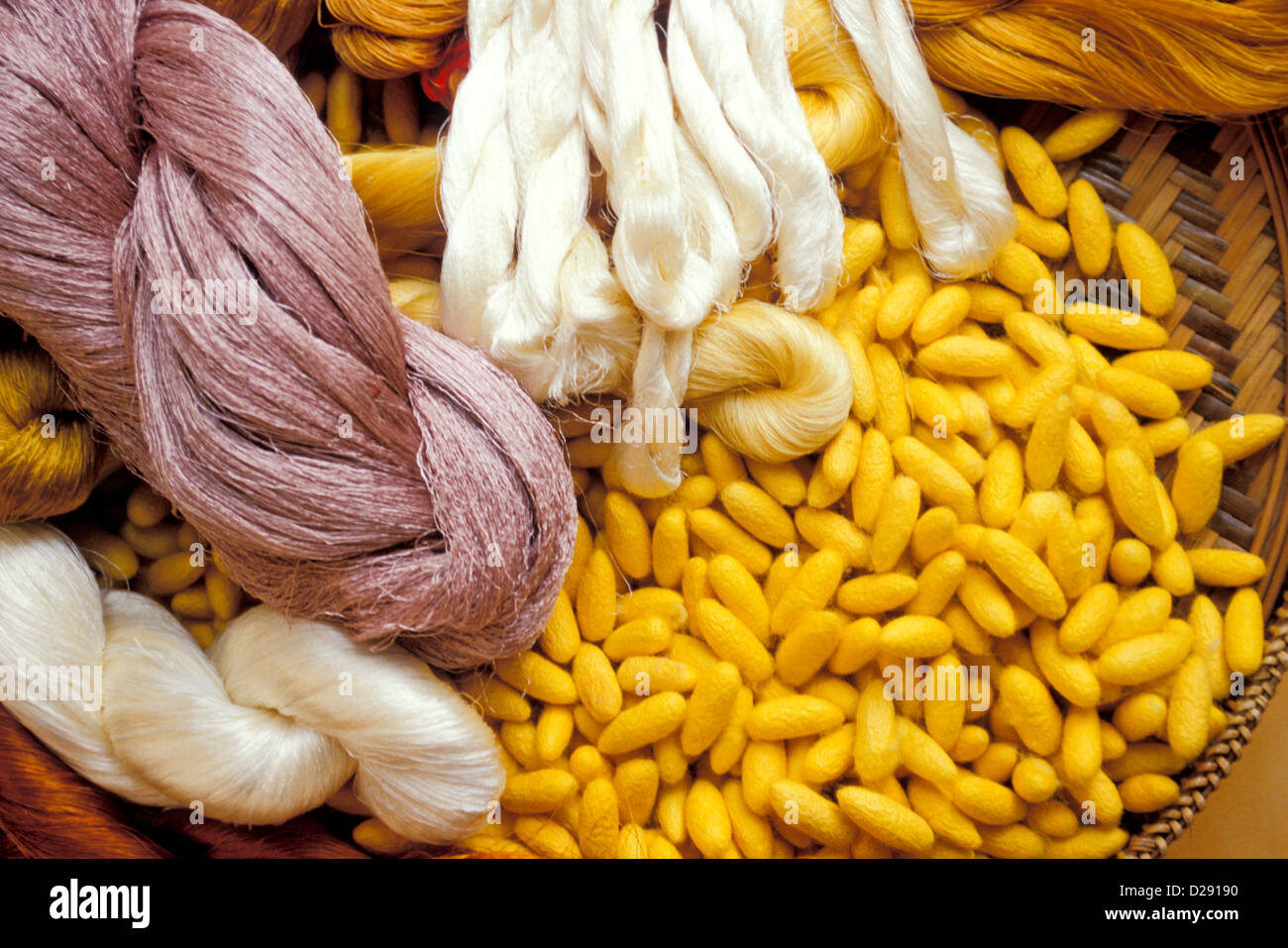 Thailand thai queens weaving project silk forms hi-res stock ...