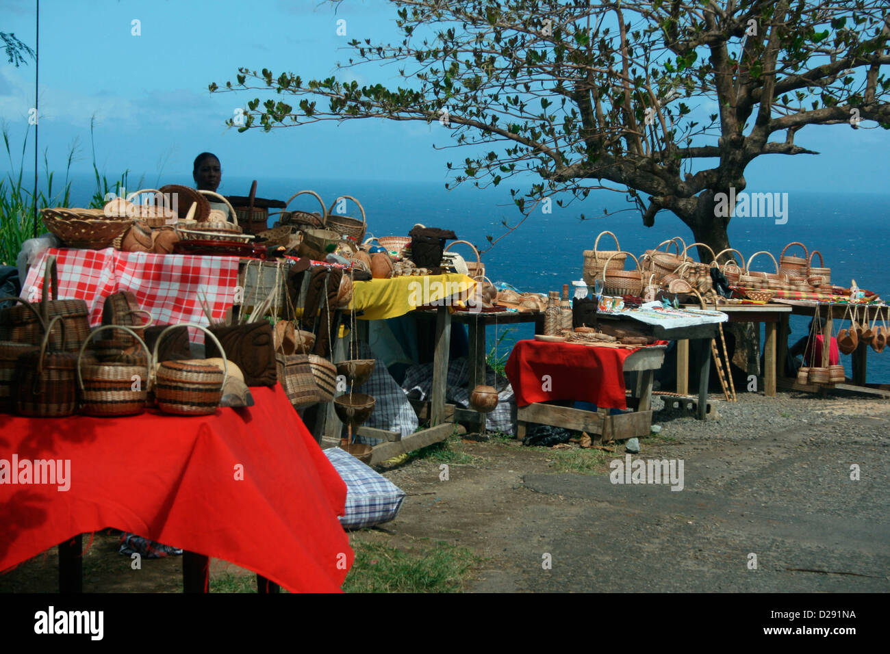 Dominica, Carib Crafts Stock Photo - Alamy