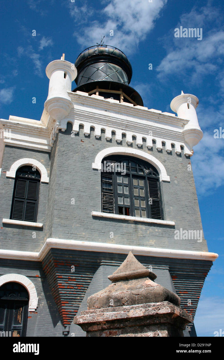 Puerto Rico, Lighthouse Tower At El Morro Fort In Old San Juan Stock ...