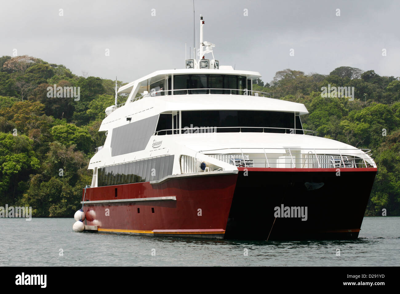 Panama, Mv Discovery Boat On Chagres River Stock Photo - Alamy