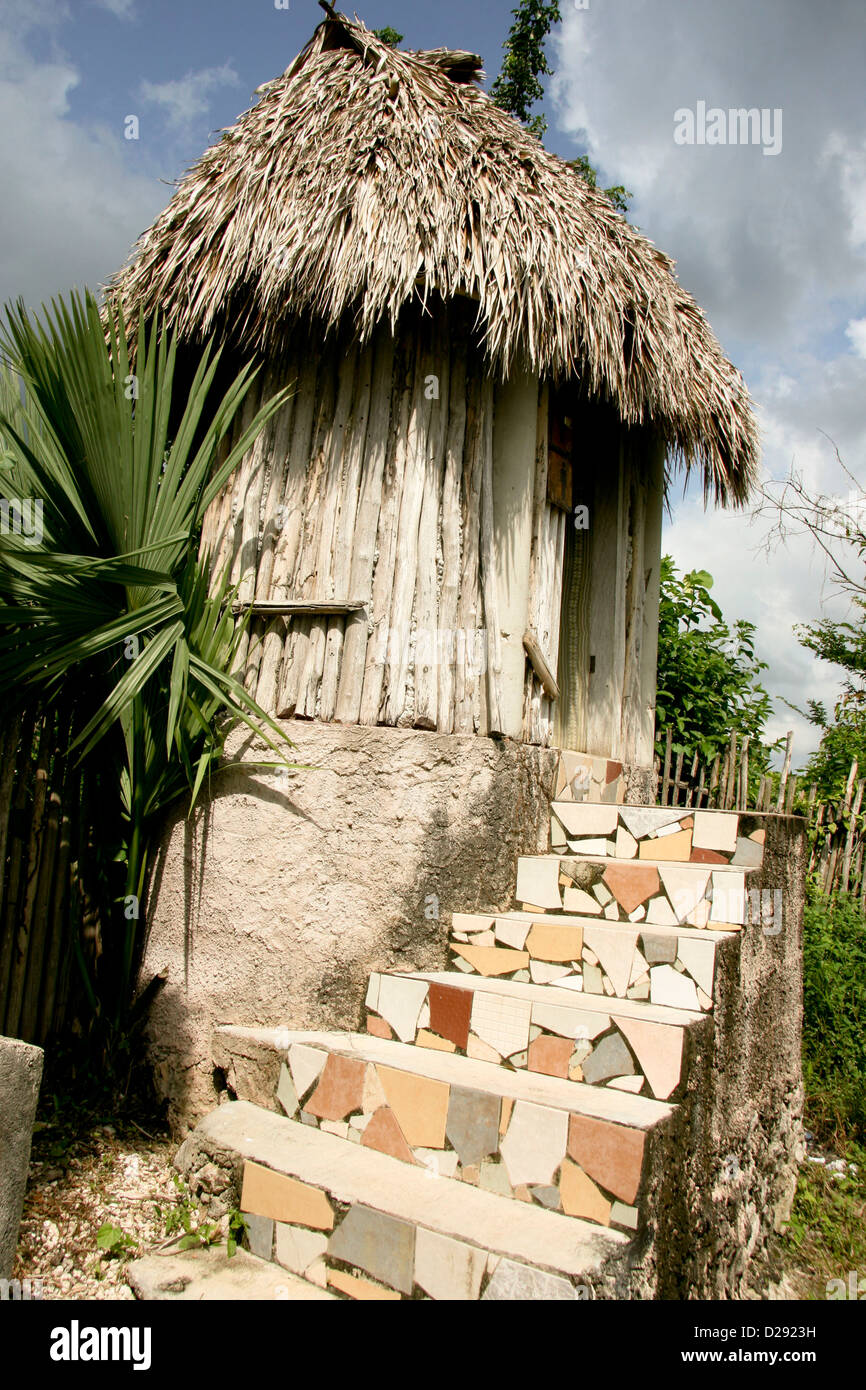 Toilet Facilities At Pac-Chen Mayan Community. Mexico Stock Photo - Alamy
