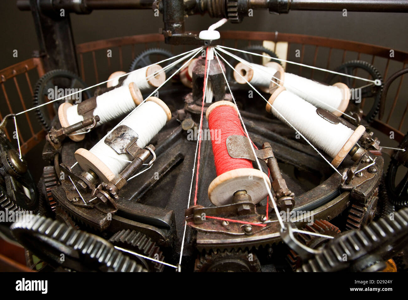 Old Rope weaving machine Stock Photo - Alamy