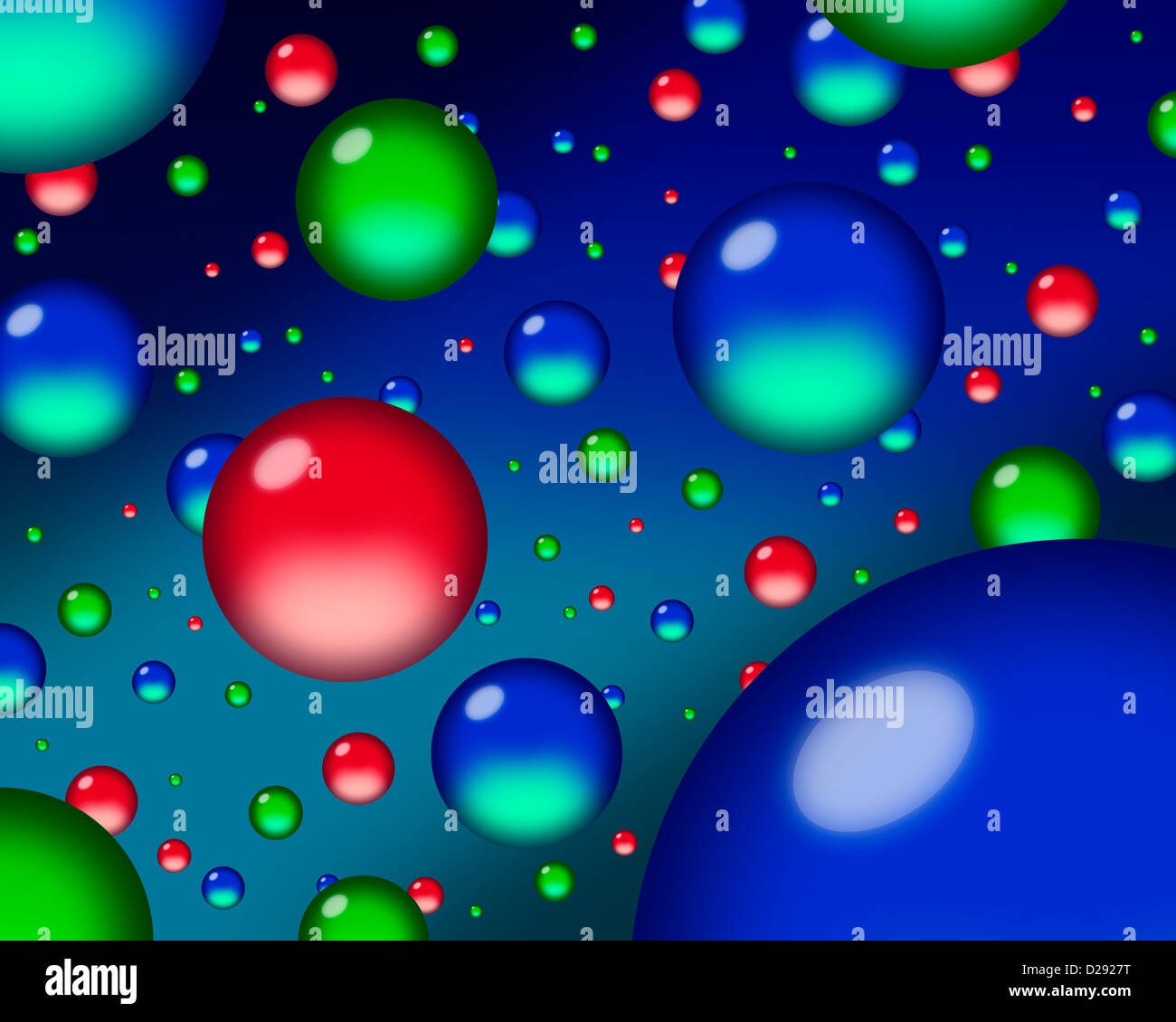Red, green and blue (RGB) orbs or d Stock Photo - Alamy