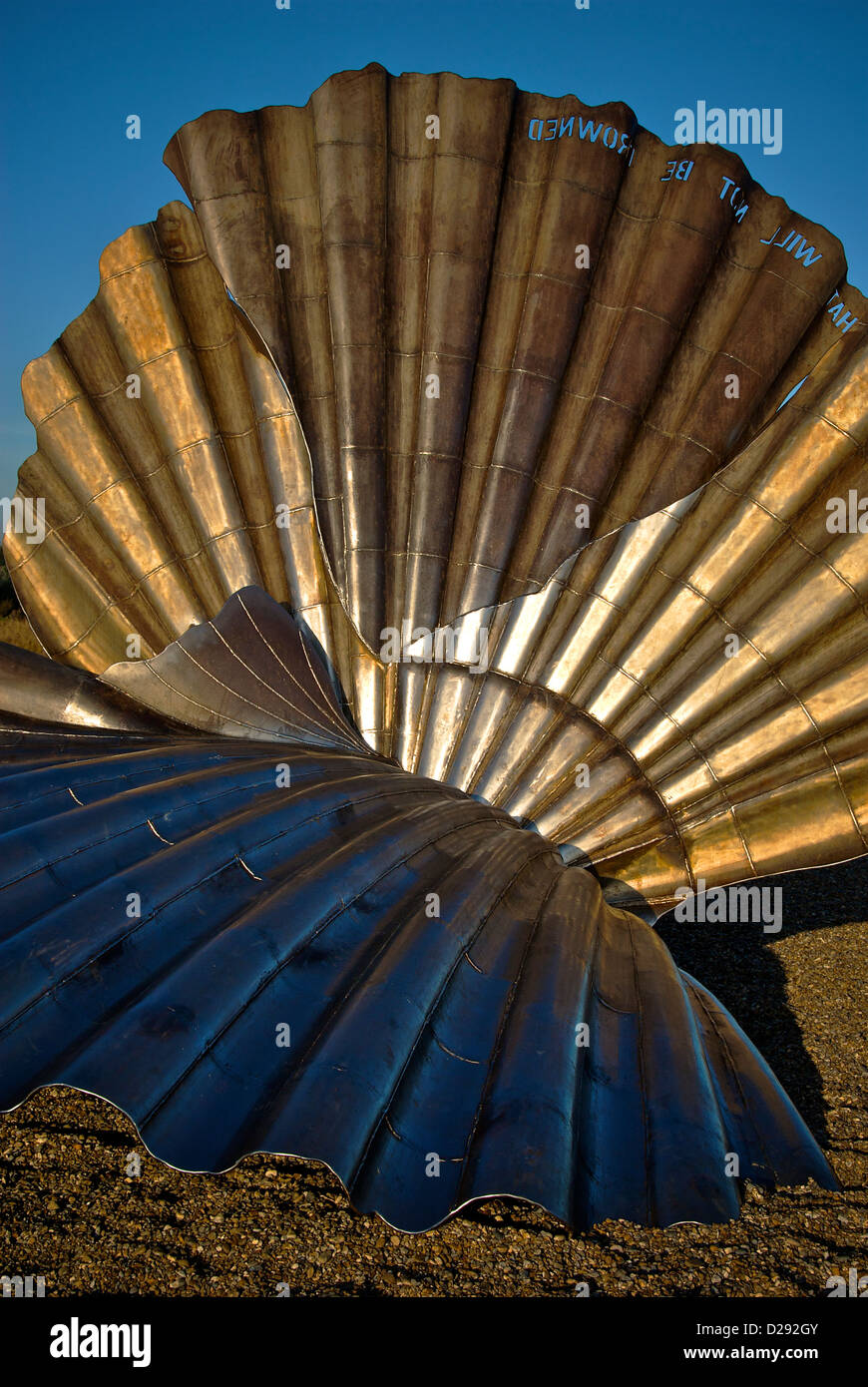 Aldeburgh Suffolk UK Beach Shell Sculpture Stock Photo - Alamy