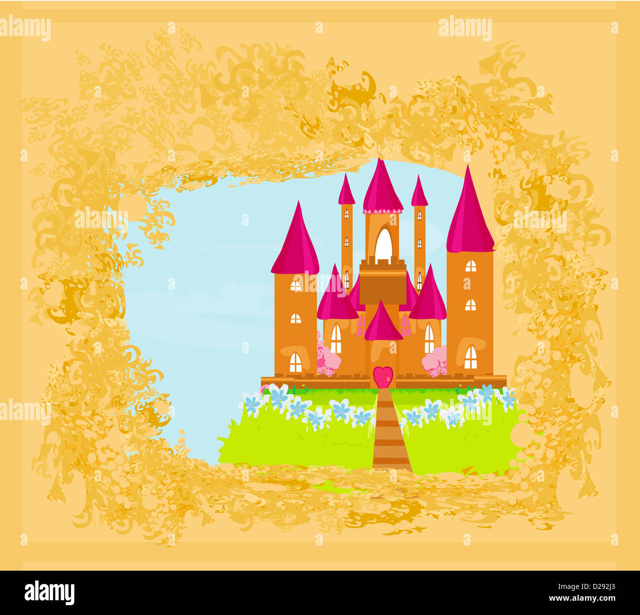 Magic Fairy Tale Princess Castle Stock Photo - Alamy