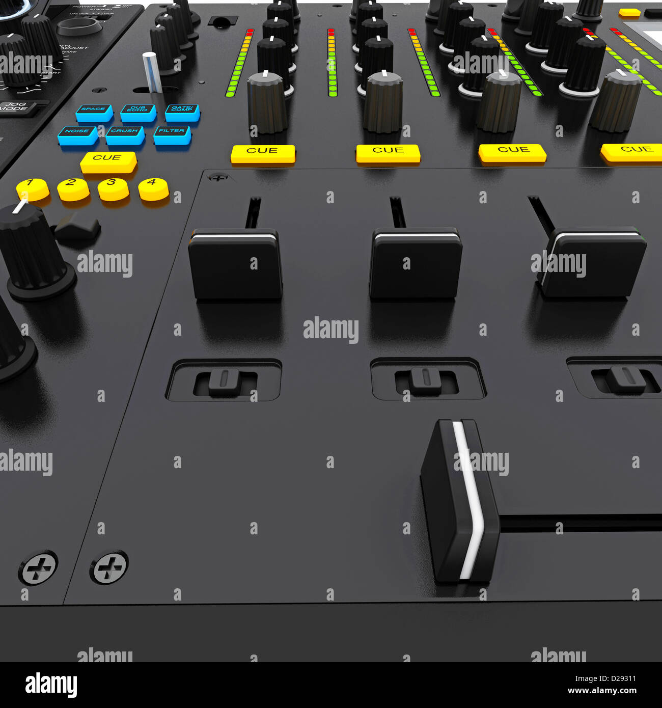 music mixer isolated on white background Stock Photo - Alamy