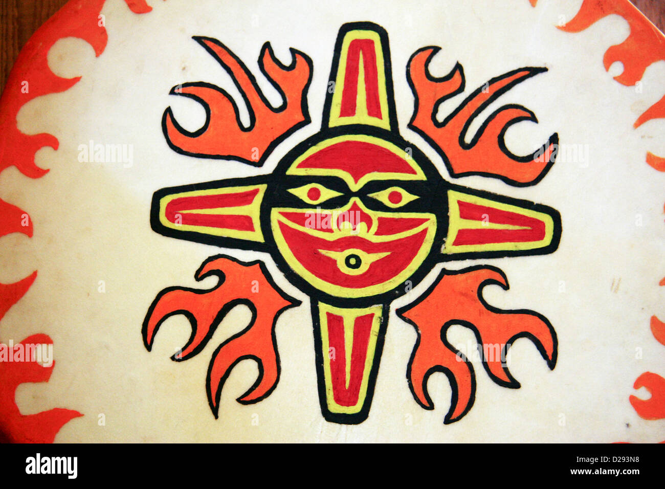 Drum Detail At Xa:Ytem Longhouse Interpretive Centre, Mission, B.C ...