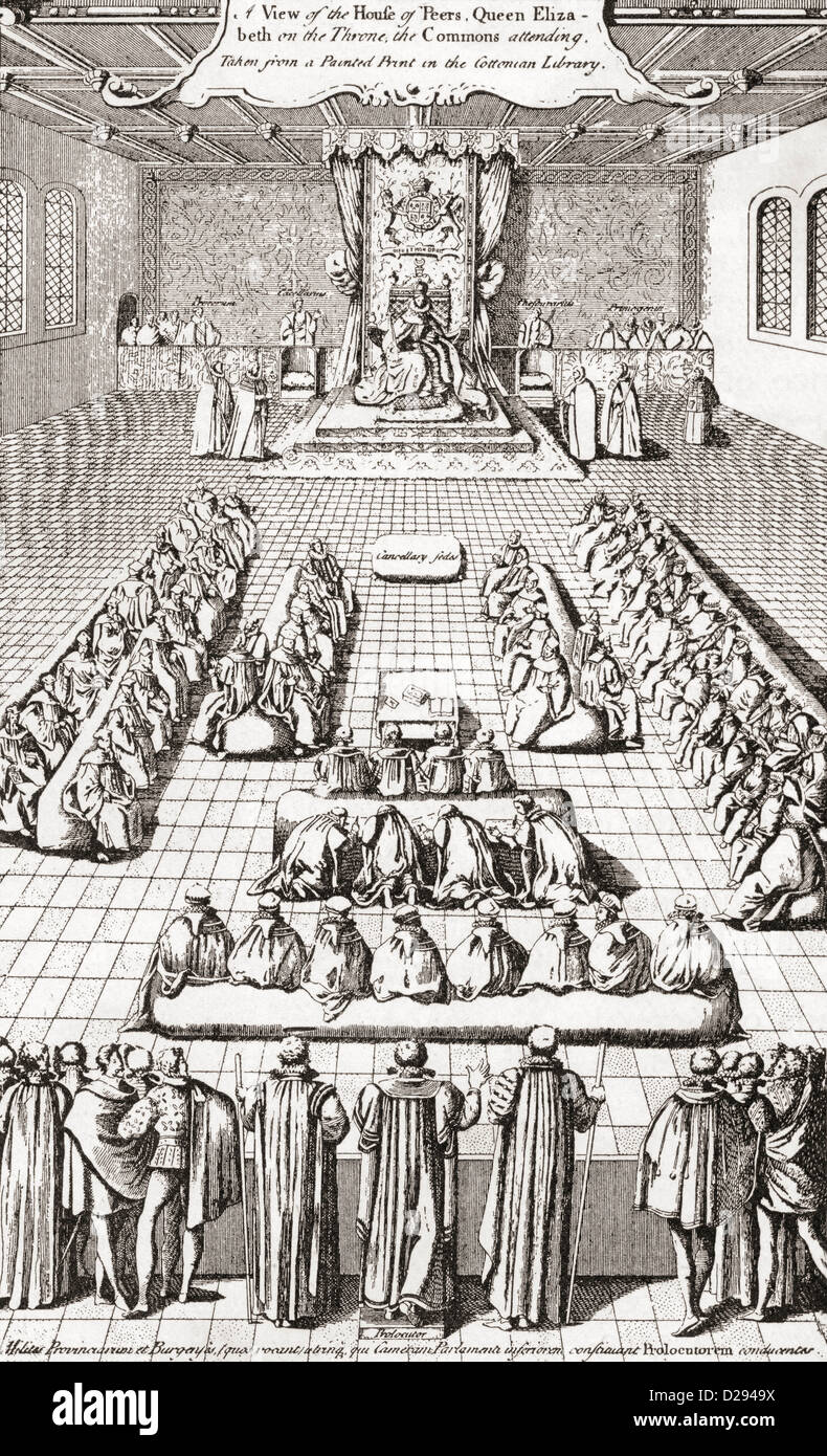Elizabeth The First And Parliament High Resolution Stock Photography ...