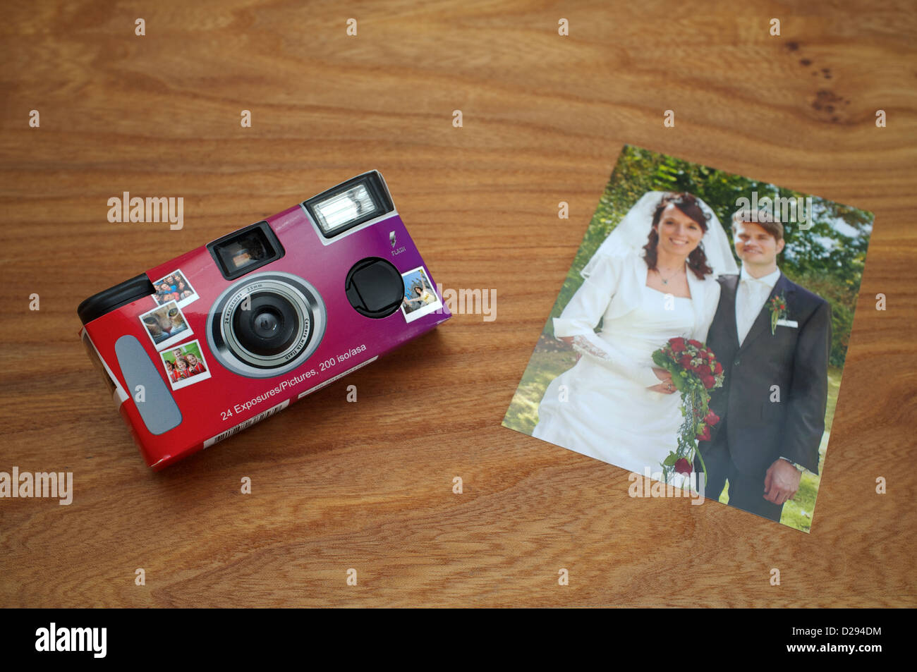 35mm disposable camera with built-in flash Stock Photo - Alamy