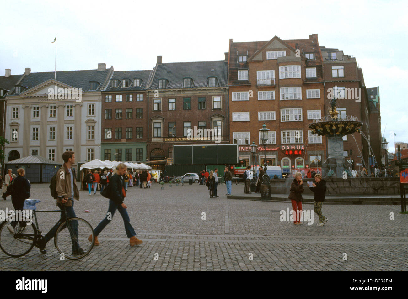 Denmark copenhagen stroget main shopping street hi-res stock ...