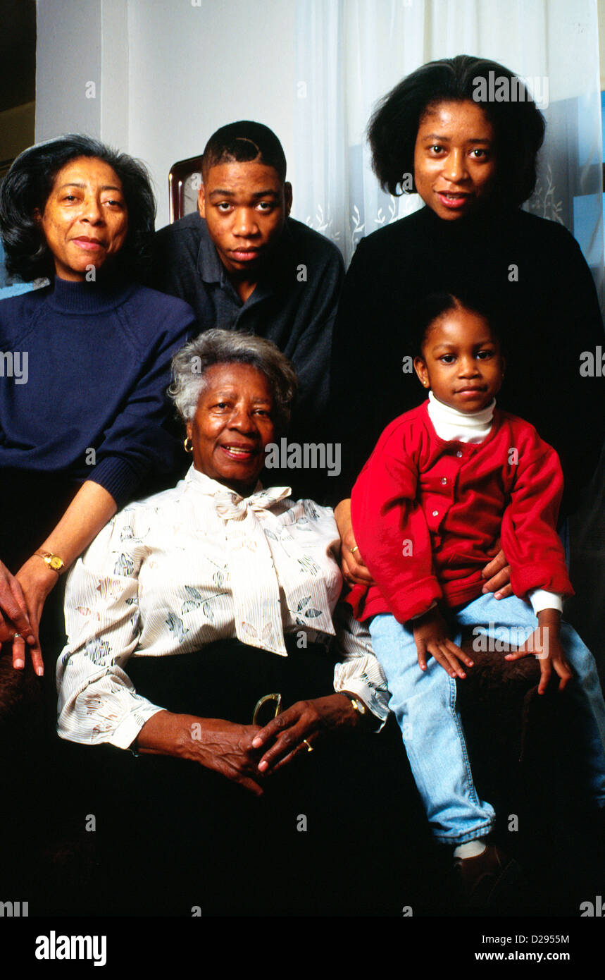 Family Portrait , Four Generations Stock Photo - Alamy