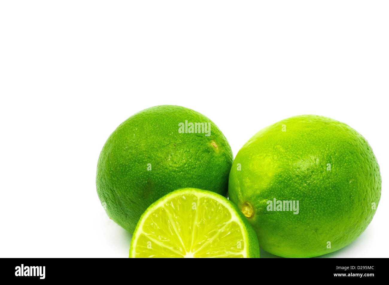 Fresh ripe lime. Isolated on white background Stock Photo - Alamy