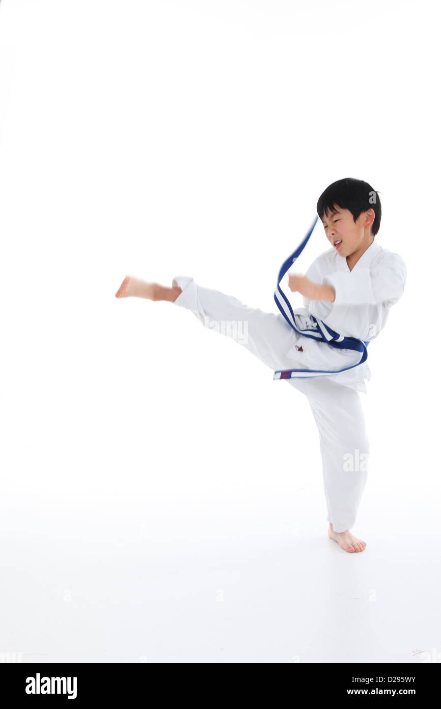 Karate kick child hi-res stock photography and images - Alamy