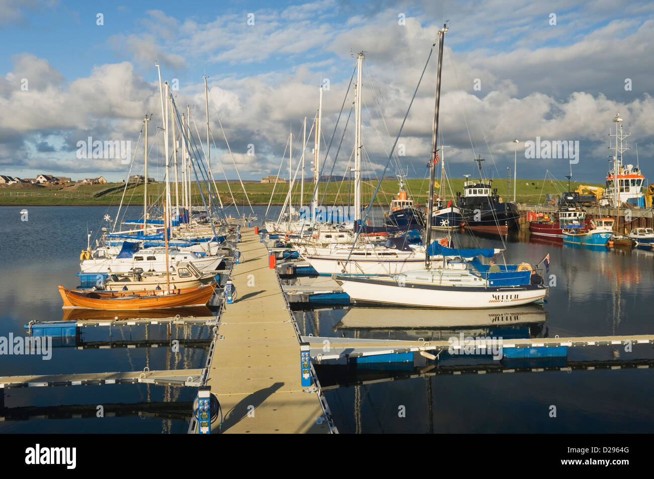 Marina with yachts at Stromness, Orkney Islands, Scotland Stock Photo ...