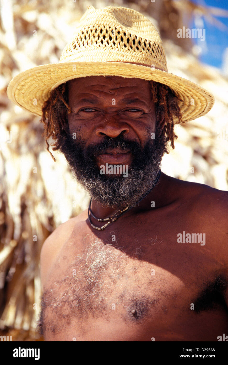 Belize, Caye Caulker. Portrait Of A Man Stock Photo - Alamy