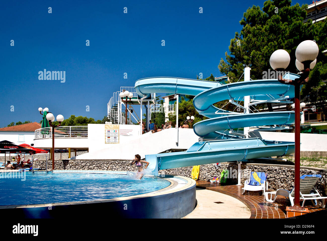 Chute swimming pool hi-res stock photography and images - Alamy